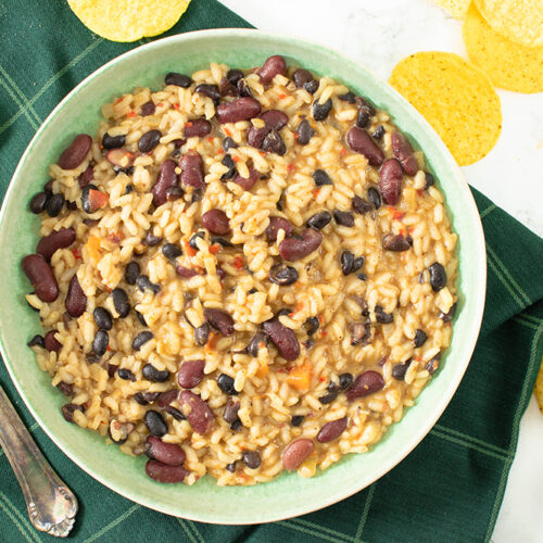 Mexicansk risotto - Risotto med bønner, chili og mexicanske krydderier